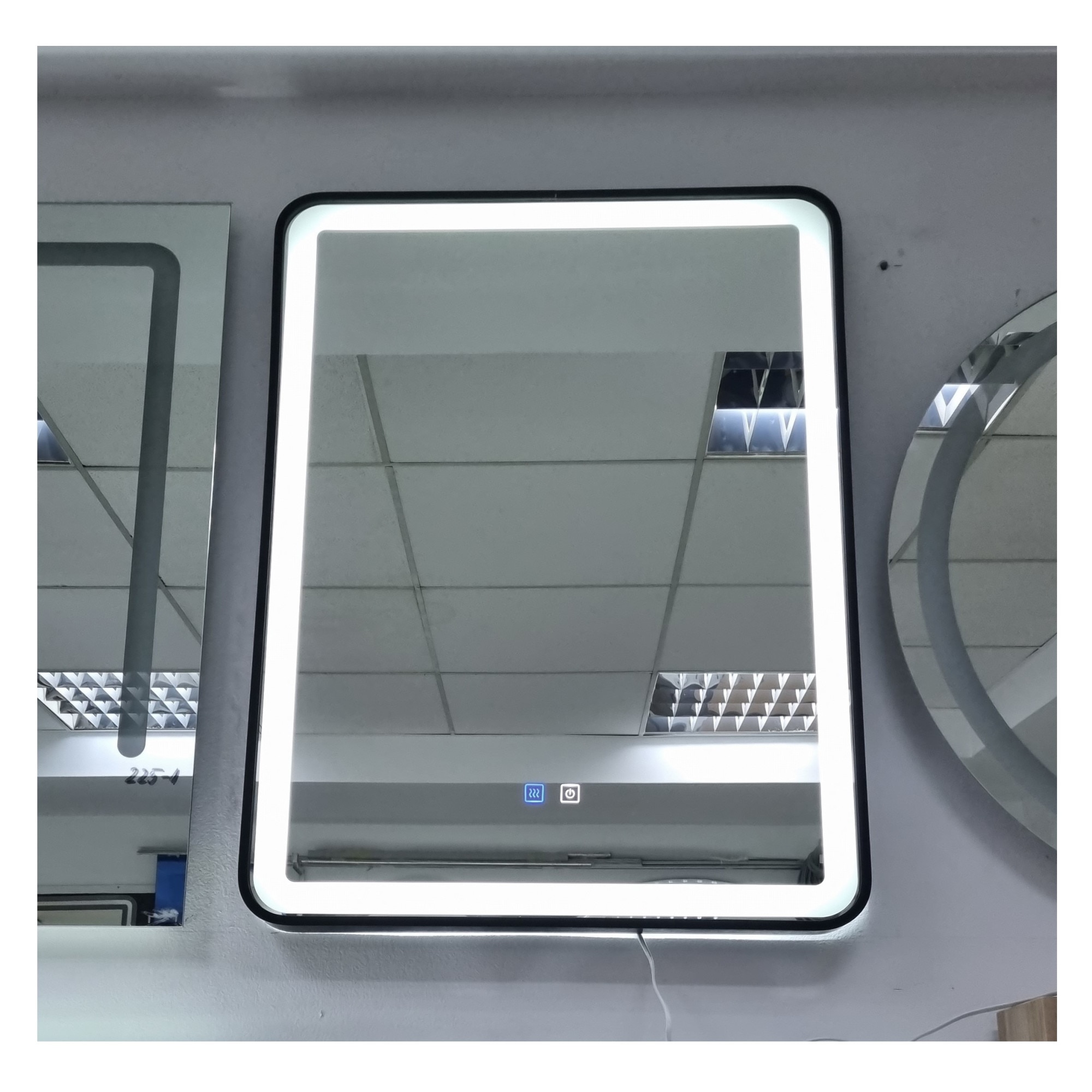 Oglinda LED 60x80 cm, cu intrerupator touch si functie de dezaburire ...