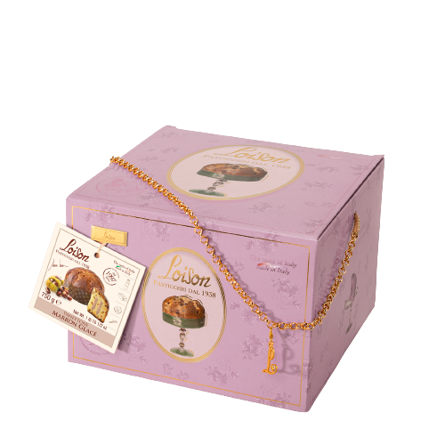 Panettone Artizanal Loison Marron Glace, castane confiate tip gentuta ...