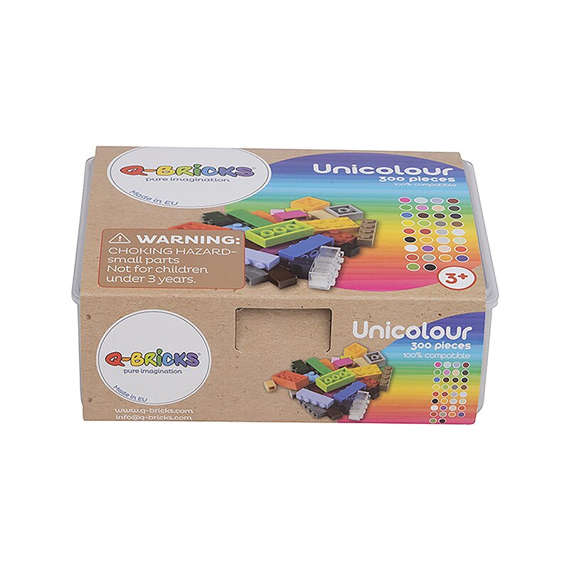 Set de constructie Q-Bricks, 300 piese, Rosu - eMAG.ro