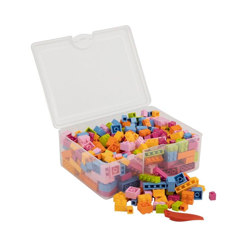 Set de constructie Q-Bricks, Mix floral, 300 piese, Multicolor - eMAG.ro