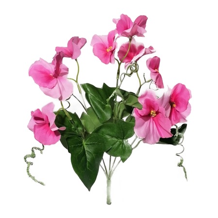 Buchet panselute roz artificial 35 cm - eMAG.ro