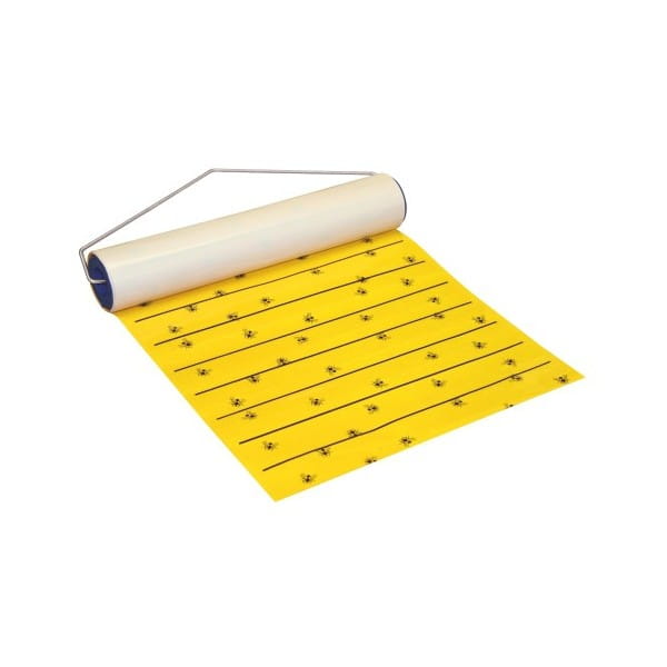 Rola hartie adeziva pentru insecte, 9m x 30cm, Galben - eMAG.ro