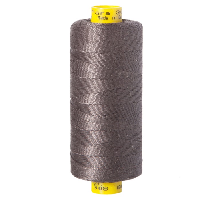 Ata de cusut Gutermann Mara 30 100% poliester - 300m - Gri 308 - eMAG.ro