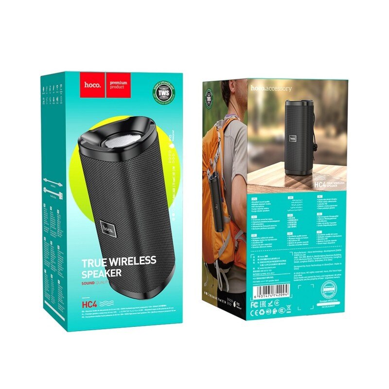 Boxa Portabila Bluetooth, Hoco Bella Sport, Negru - HC4 - eMAG.ro