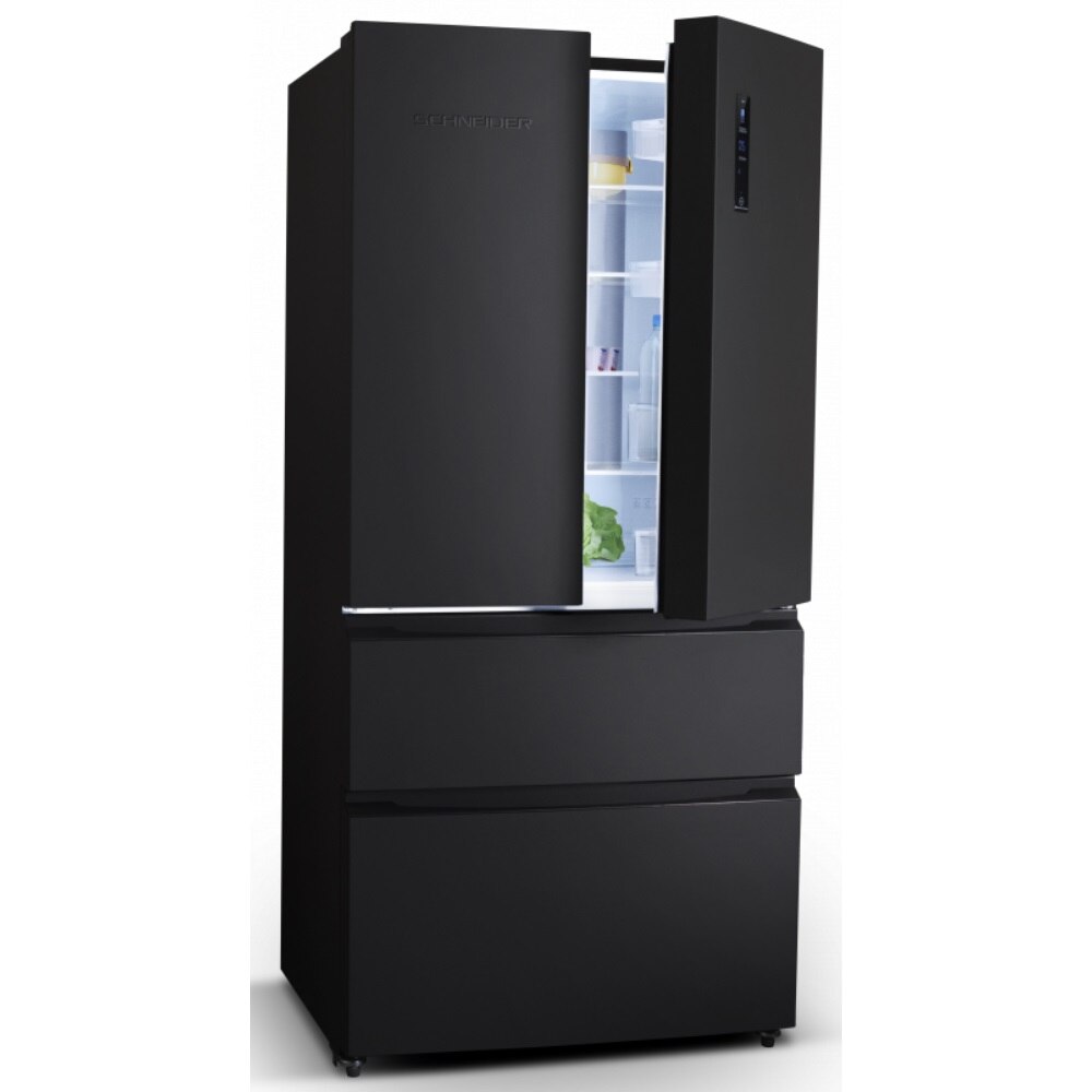Хладилник SCHNEIDER SCFD536NFB, 531 литра, Клас F, Черен - eMAG.bg