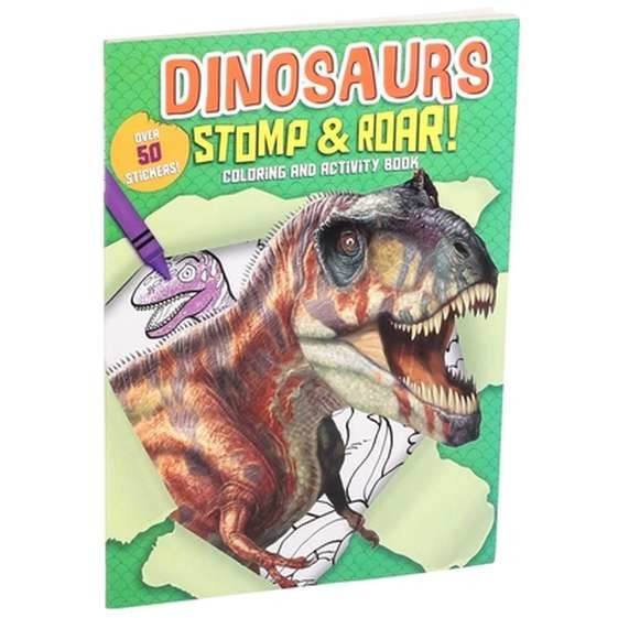 Dinosaurs Stomp & Roar! Coloring and Activity Book de Editors of Silver ...