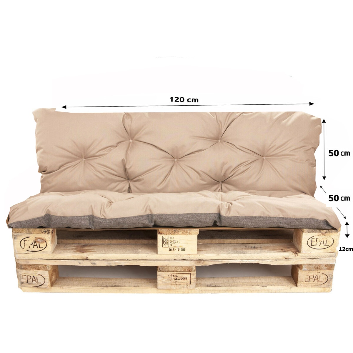 Perna gradina, Setgarden, 120x50x50cm, Rezistent la apa, Bej - eMAG.ro