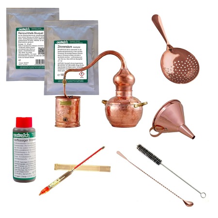 Set distilare -Distilare Alembic premium 2L cupru cu accesorii si ...