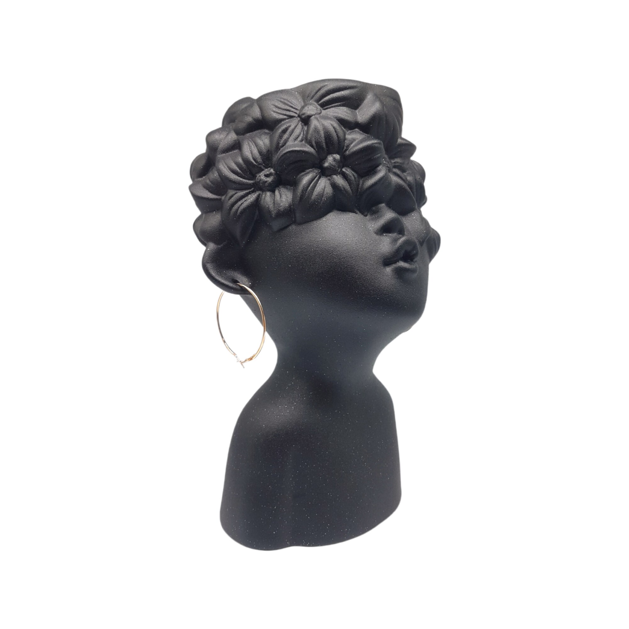 Vaza decorativa, Didy, forma de cap, din ceramica, 30 cm - eMAG.ro