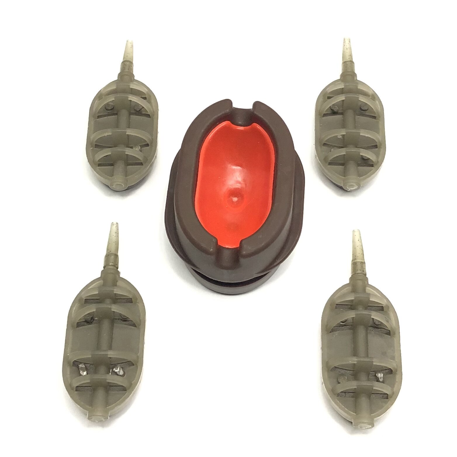 Set 4 momitoare method feeder in line 30,40,50,60gr si method mould ...