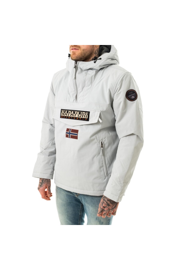 Geaca pentru barbati Napapijri, Rainforest Pocket, Poliamida, Gri, S ...