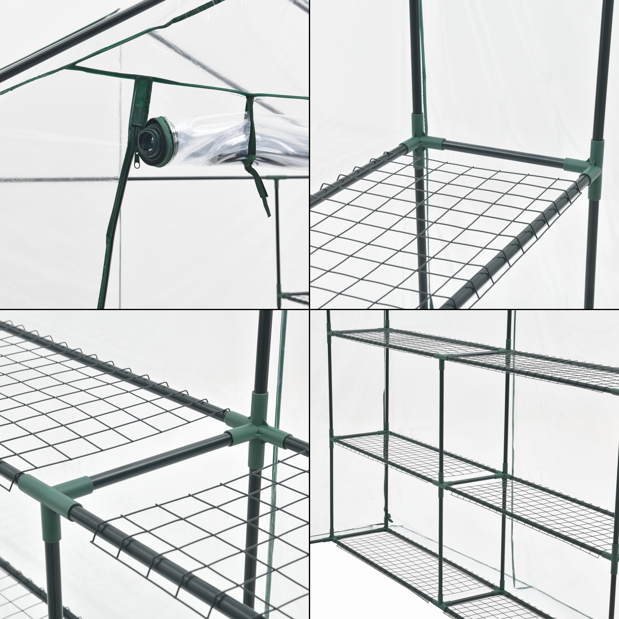 Solar gradina, en.casa, Grunau, 200 x 200 x 220 cm, otel/ PVC ...