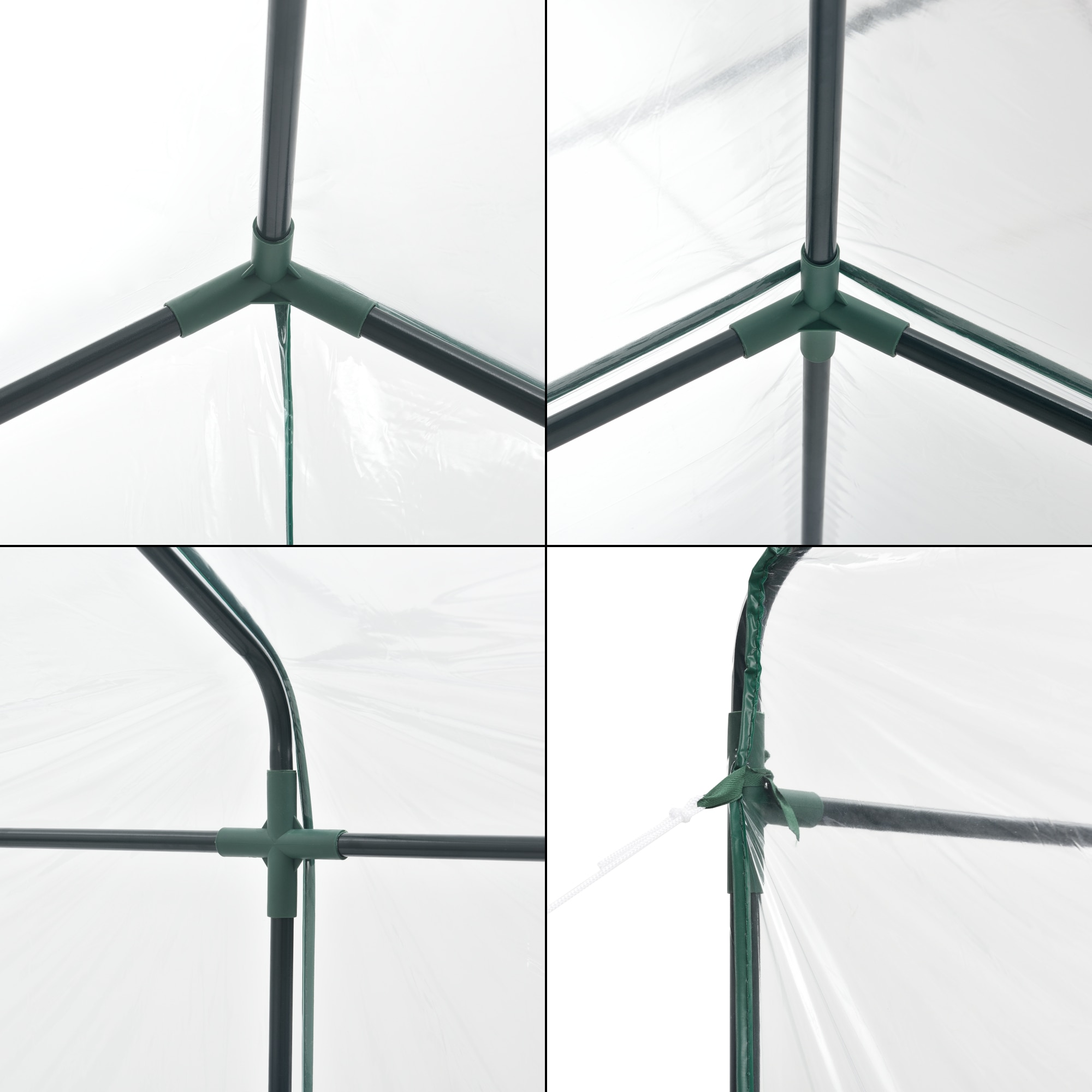 Solar gradina, en.casa, Grunau, 200 x 200 x 220 cm, otel/ PVC ...