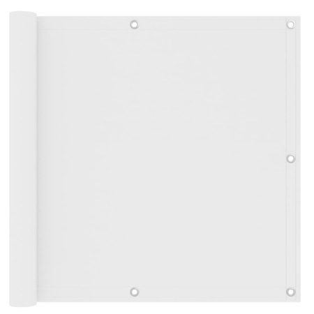 Paravan de balcon, alb, 90x600 cm, tesatura oxford, impermeabila Si ...