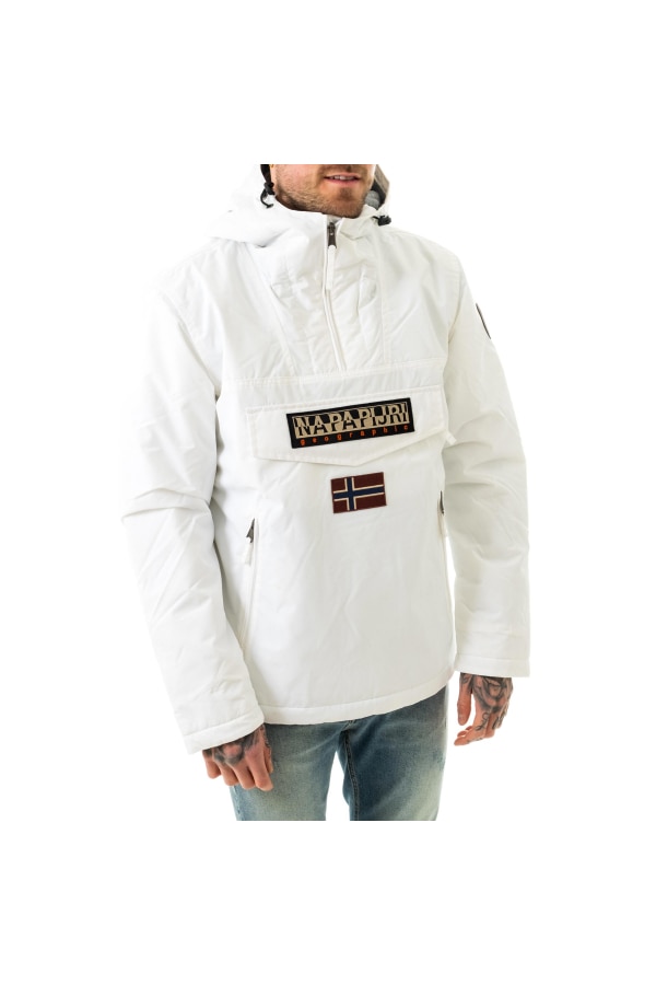 Geaca pentru barbati Napapijri, Rainforest Pocket, Poliamida, Alb, XXL ...