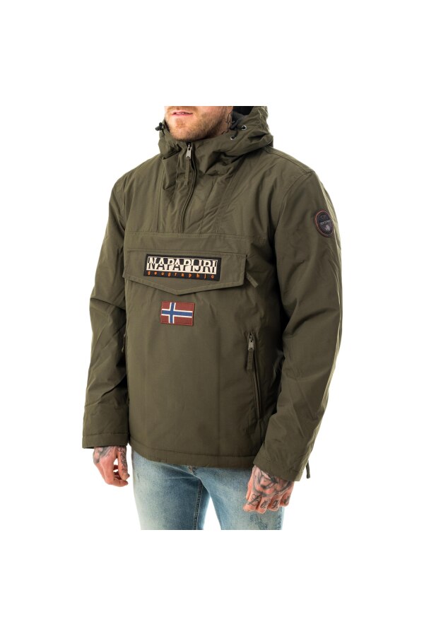 Geaca pentru barbati Napapijri, Rainforest Pocket, Poliamida, Verde, L ...