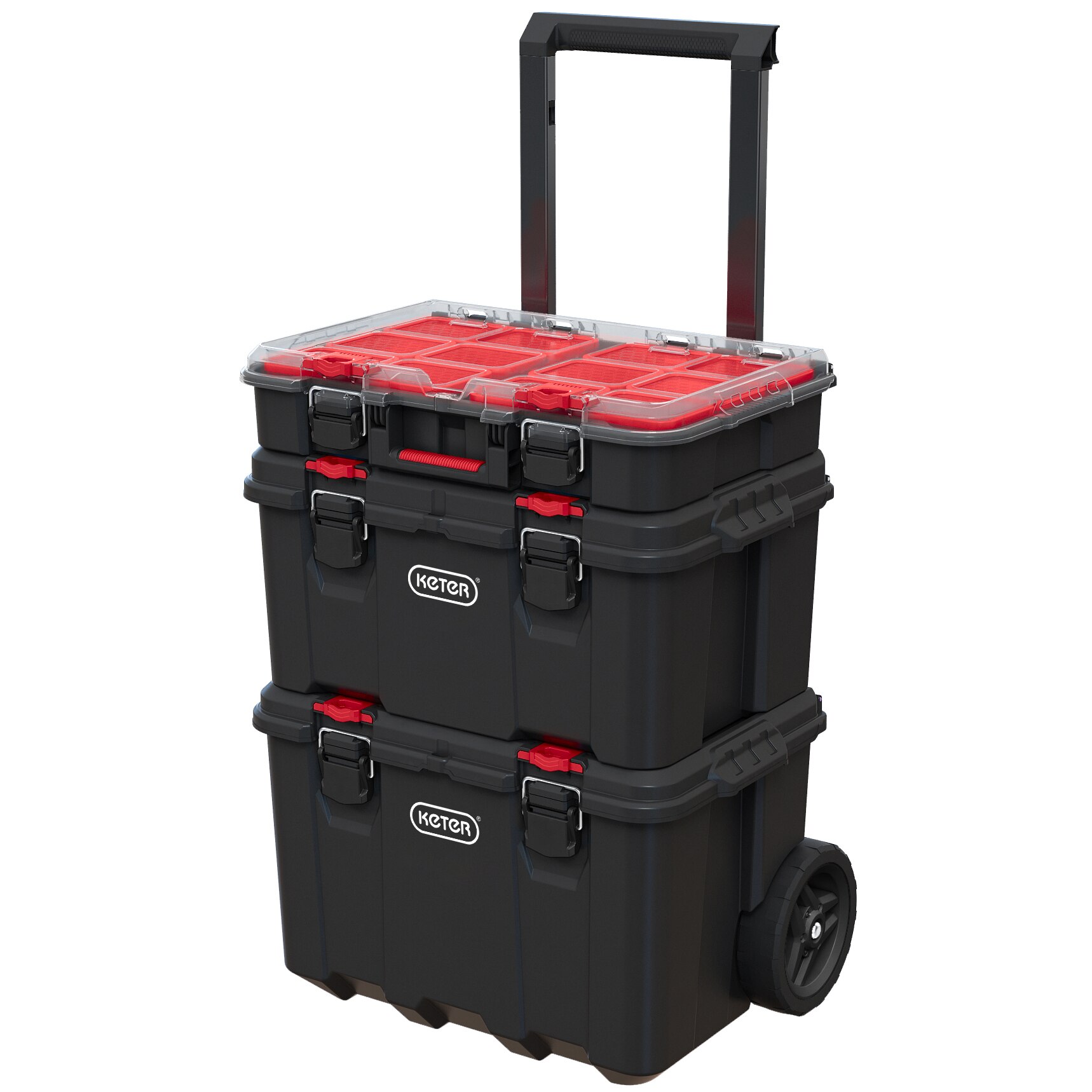 Organizator scule tip troller Keter STACK'N'ROLL 250927, plastic, 100 l ...