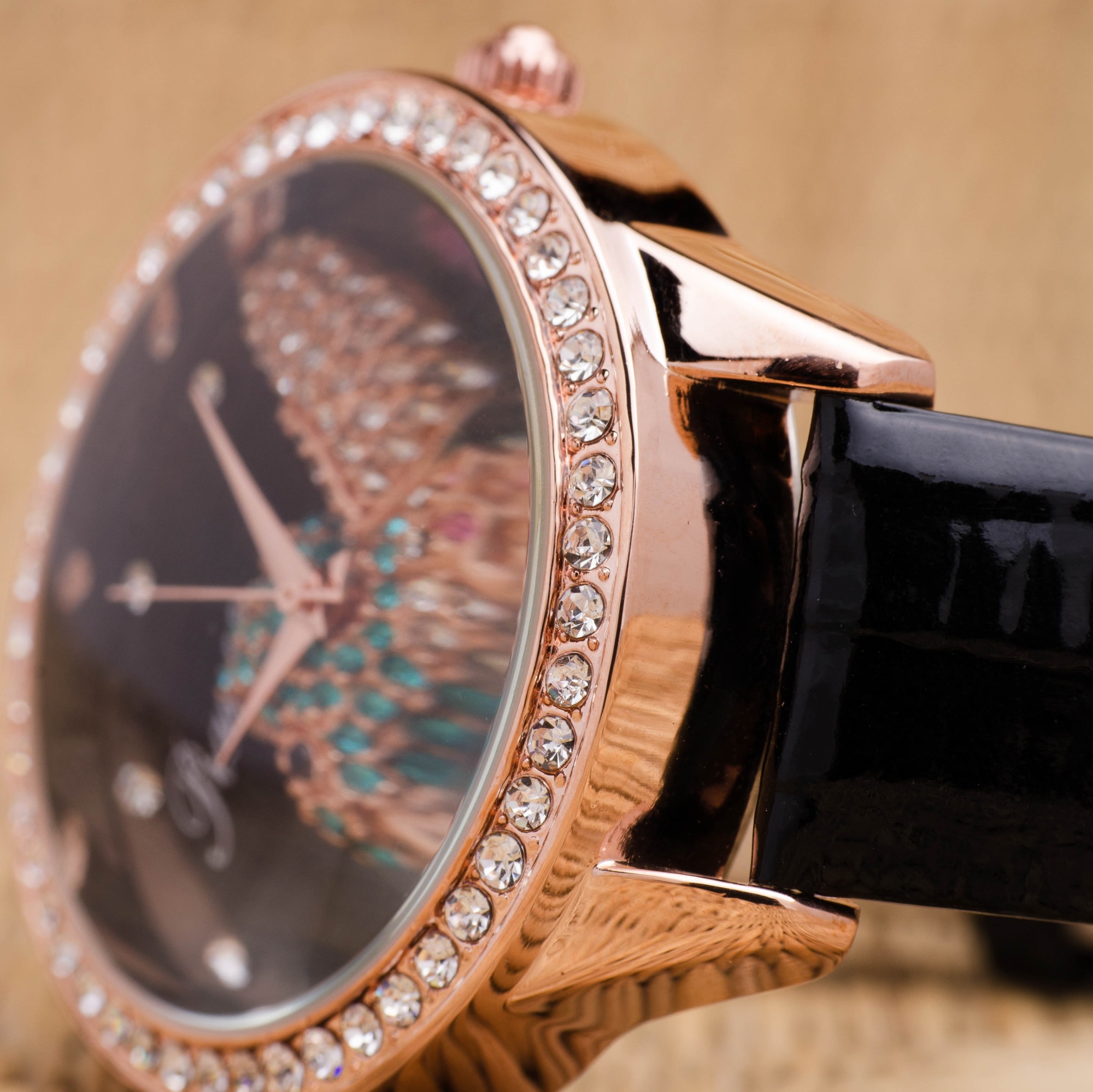 Дамски часовник Prance Bird, естествена кожа, черен - eMAG.bg