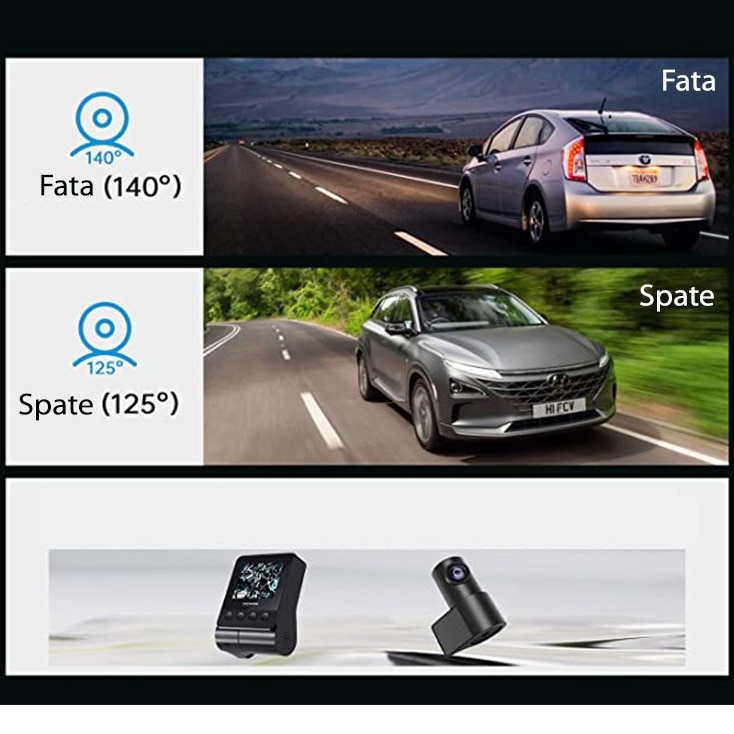 Видеорегистратор DVR DDPai Z40 Dual, GPS, Wi-Fi, Резолюция 1944P UHD ...