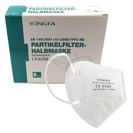 Комплект предпазни маски KINGFA, FFP2, 5 слоя, Индивидуално опаковани ...