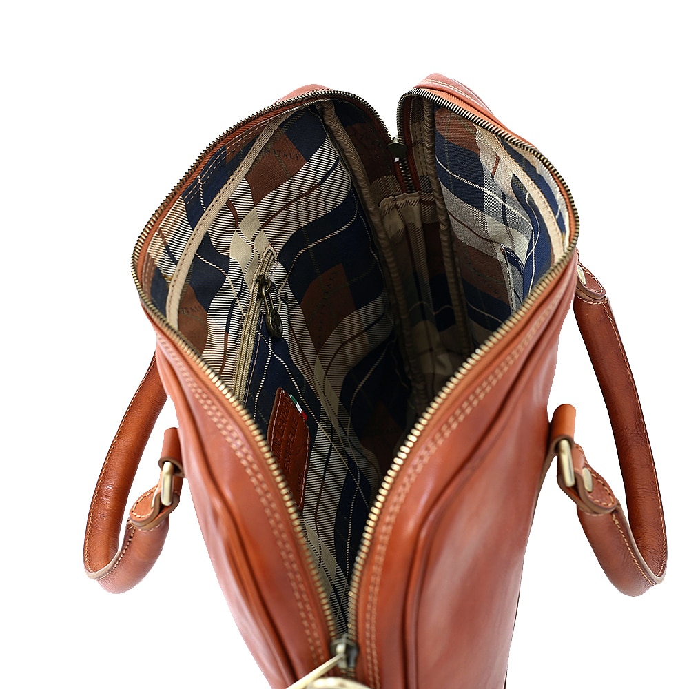 Geanta dama pentru acte din piele naturala, miere, DSS110C - eMAG.ro