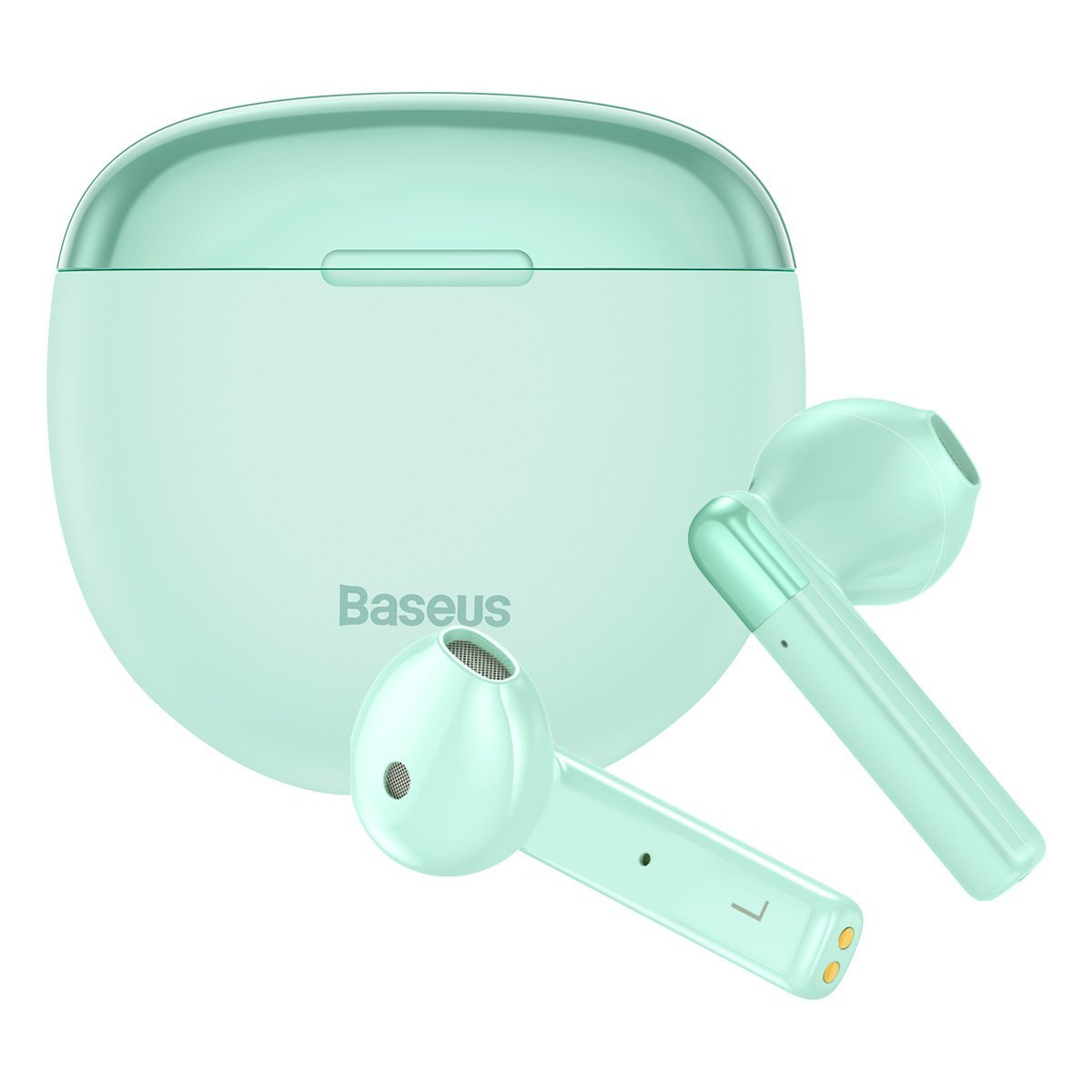 Casti wireless Baseus Encok W2, Bluetooth 5.0 (Verde Mint) - eMAG.ro