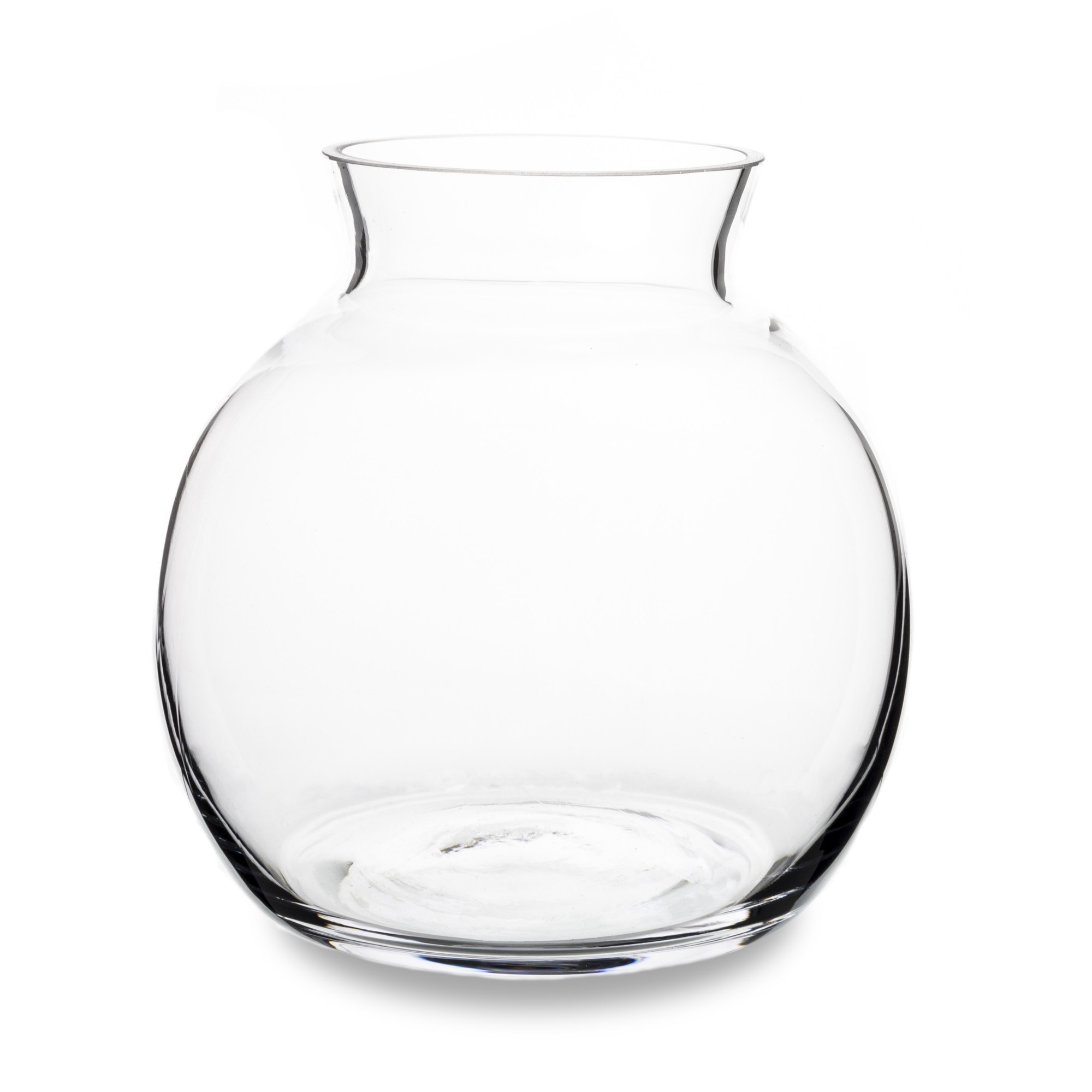 Vaza sticla transparenta, 16x14x14 cm - eMAG.ro