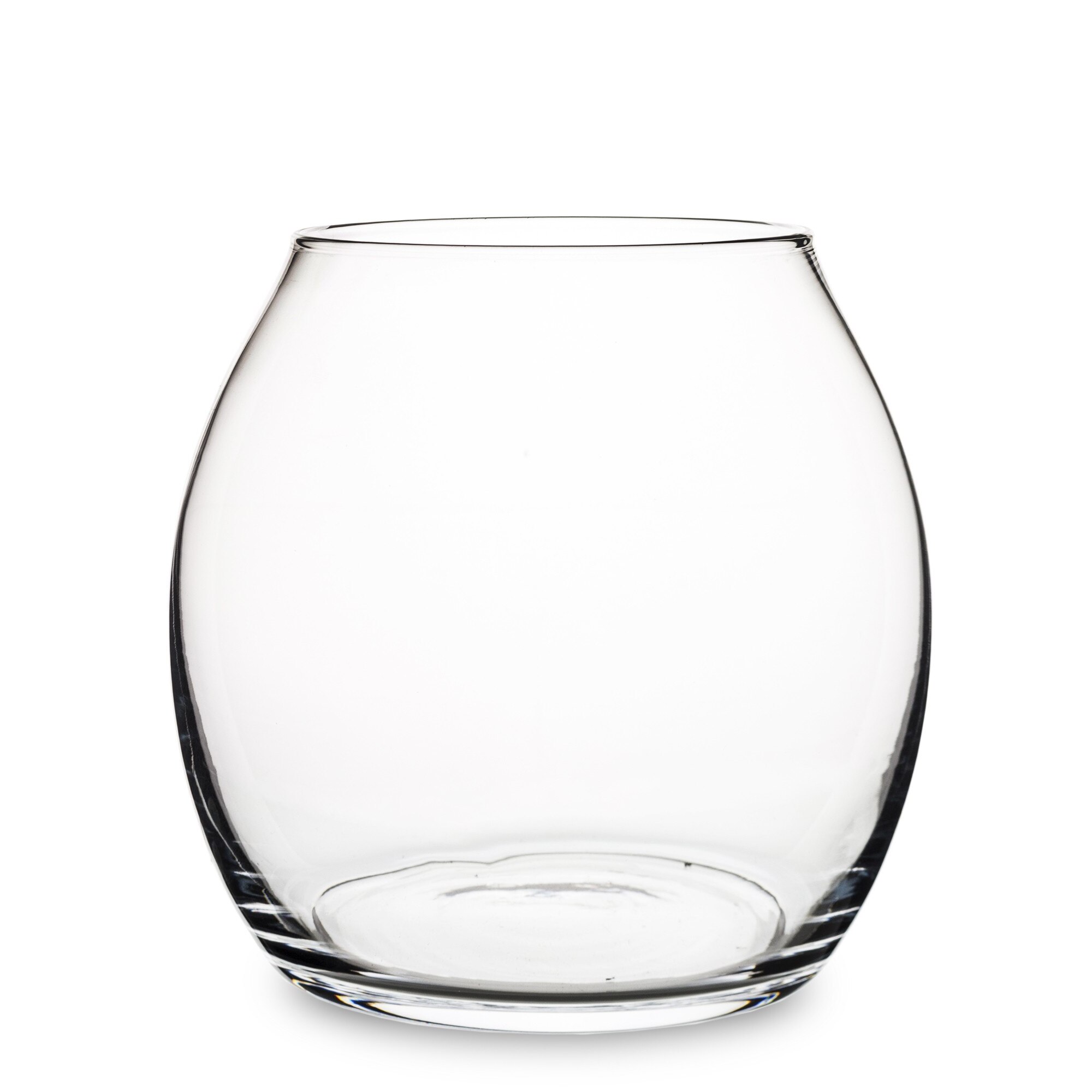 Vaza sticla transparenta, 19x17x17 cm - eMAG.ro