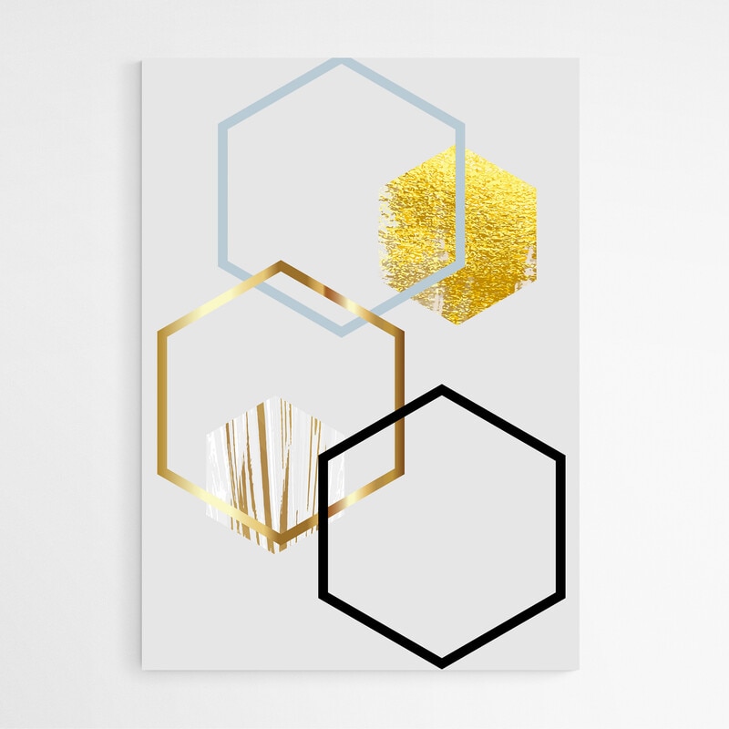 Set 3 tablouri, Intaglio, Stil Abstracte, fara rama, print pe hartie ...