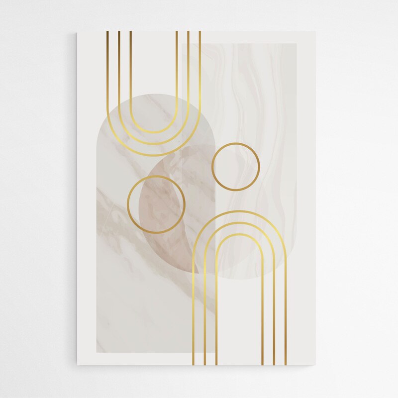 Set 3 tablouri, Intaglio, Stil Abstracte, fara rama, print pe hartie ...