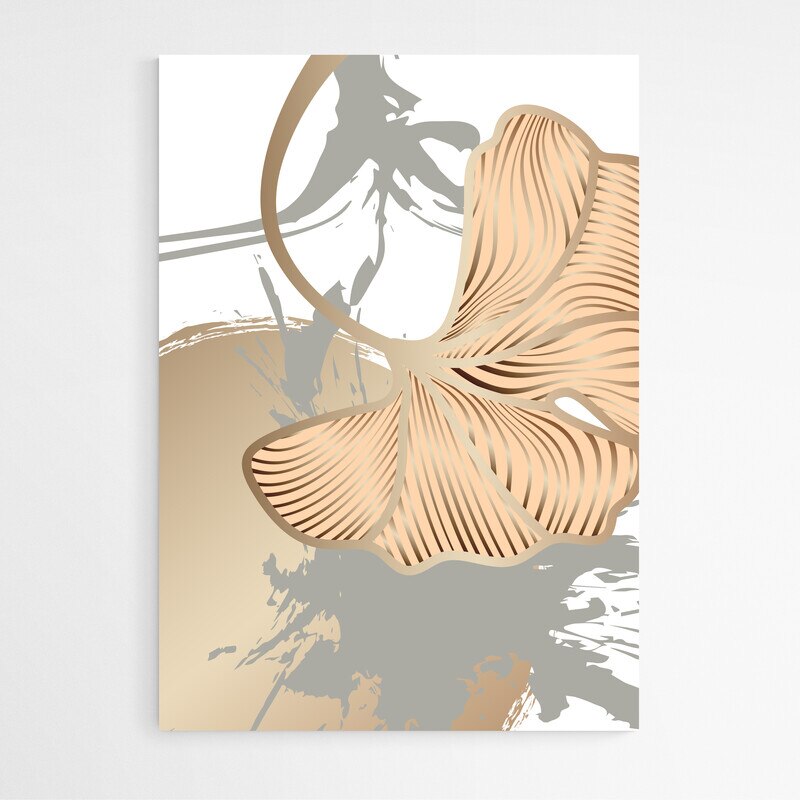 Set 4 tablouri, Intaglio, Stil Abstracte, fara rama, print pe hartie ...