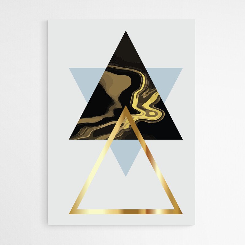 Set 4 tablouri, Intaglio, Stil Abstracte, fara rama, print pe hartie ...