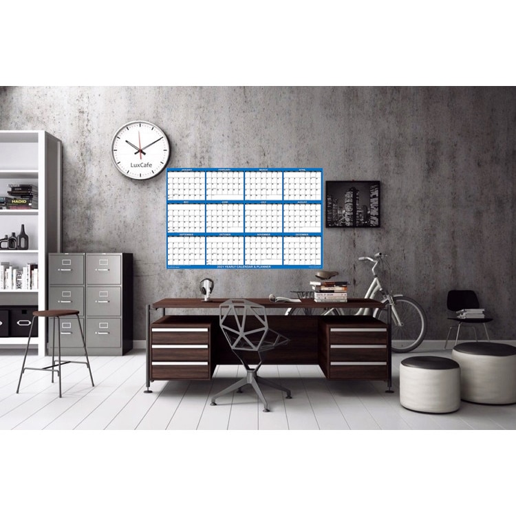 Calendar de perete mare XL cu planificator anual, 80 x 120 cm Urban ...
