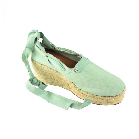 Pantofi din piele intoarsa, cu platforma, Other Story, verde, 37 - eMAG.ro
