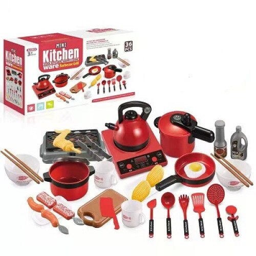 Set de joaca Barbeque Grill cu 36 de accesorii - eMAG.ro