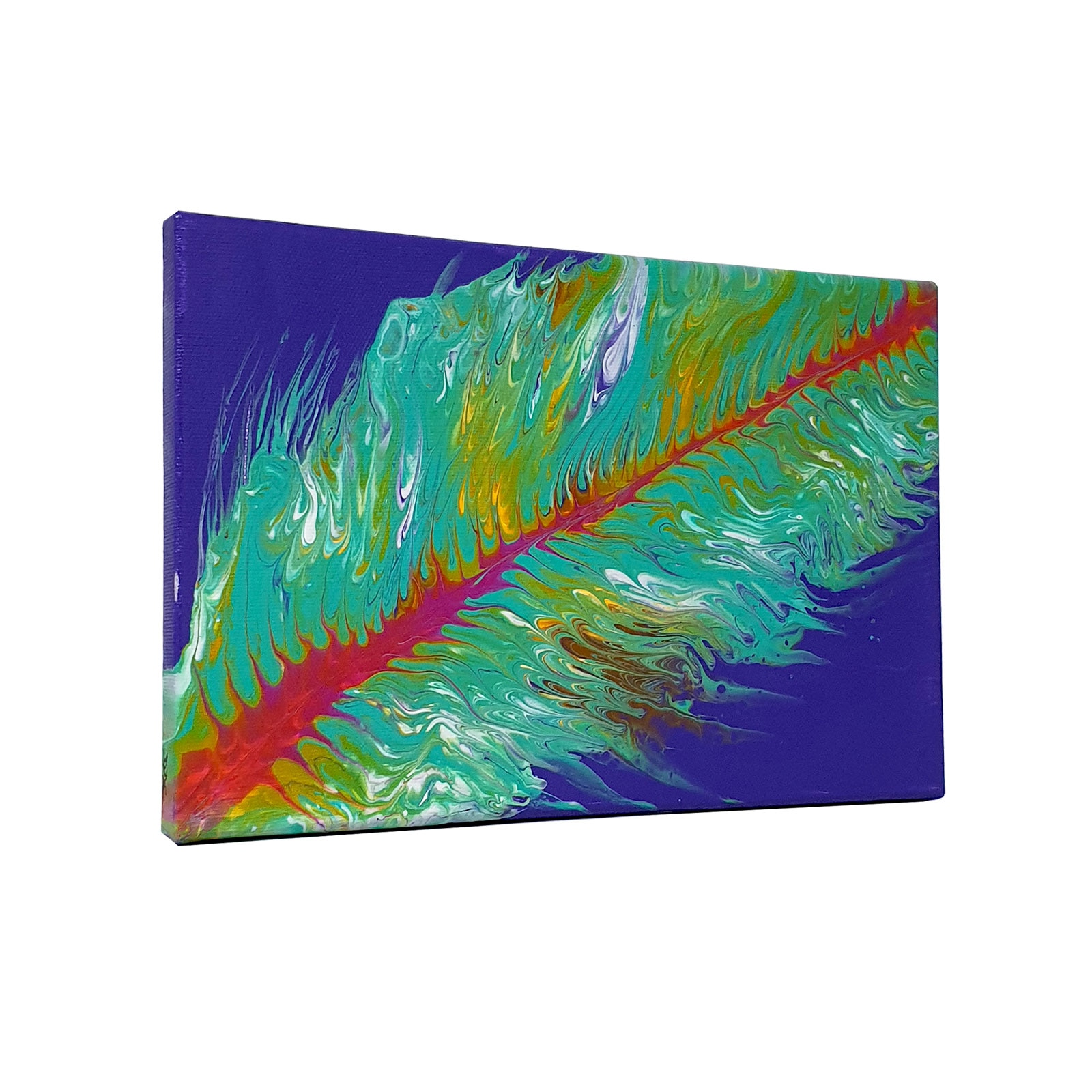 Tablou pictat manual, acrilic pe panza, 30 x 20 cm - eMAG.ro