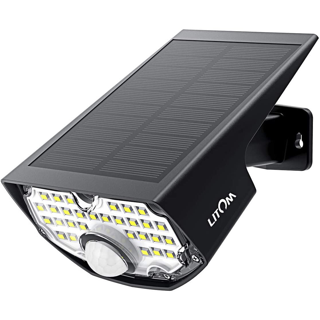 Lampa solara de perete LITOM LTCD199, LED, 30 leduri, IP67, incarcare ...
