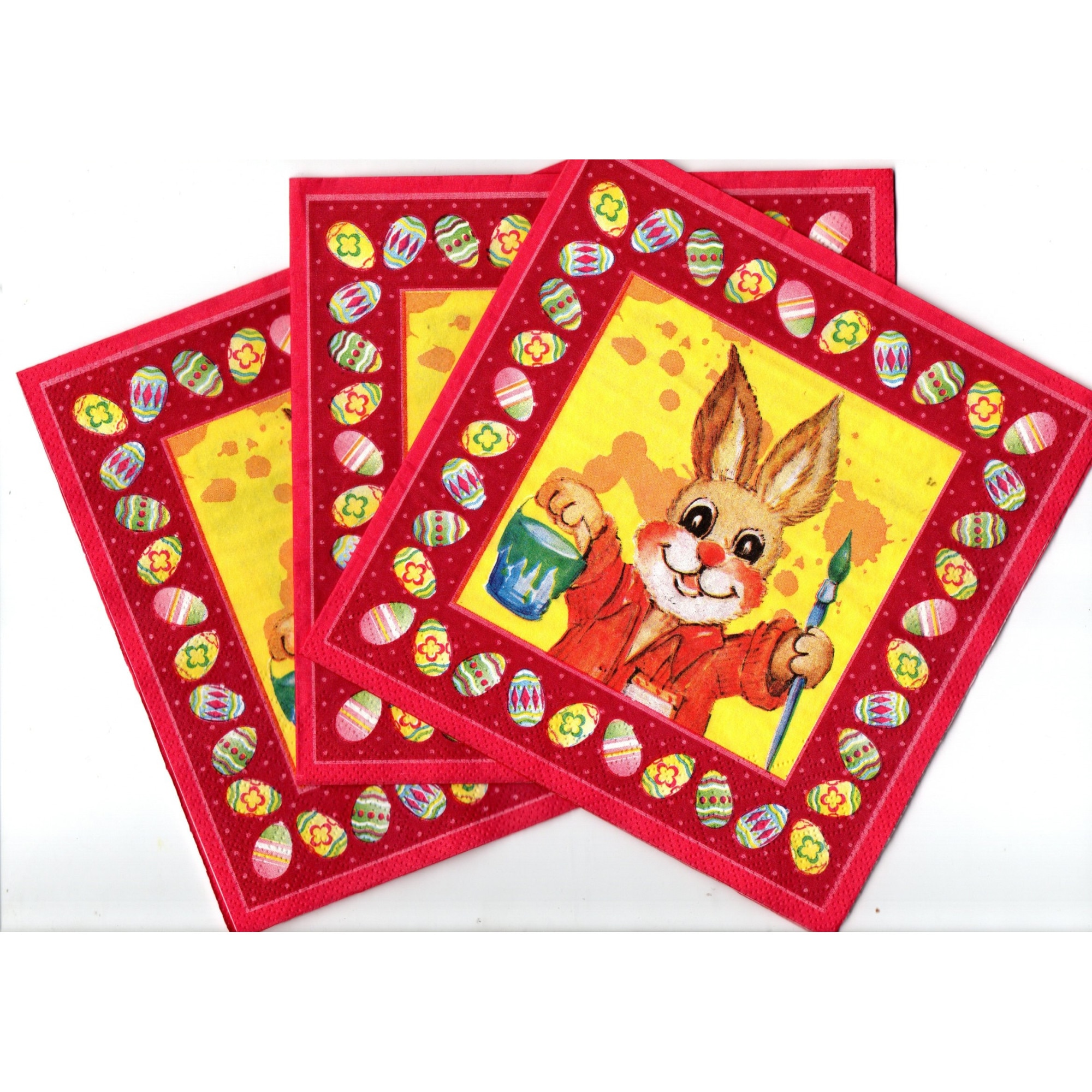 Pachet Servetele pentru Masa de Paste 10 buc Iepurasul Pictor cu ...