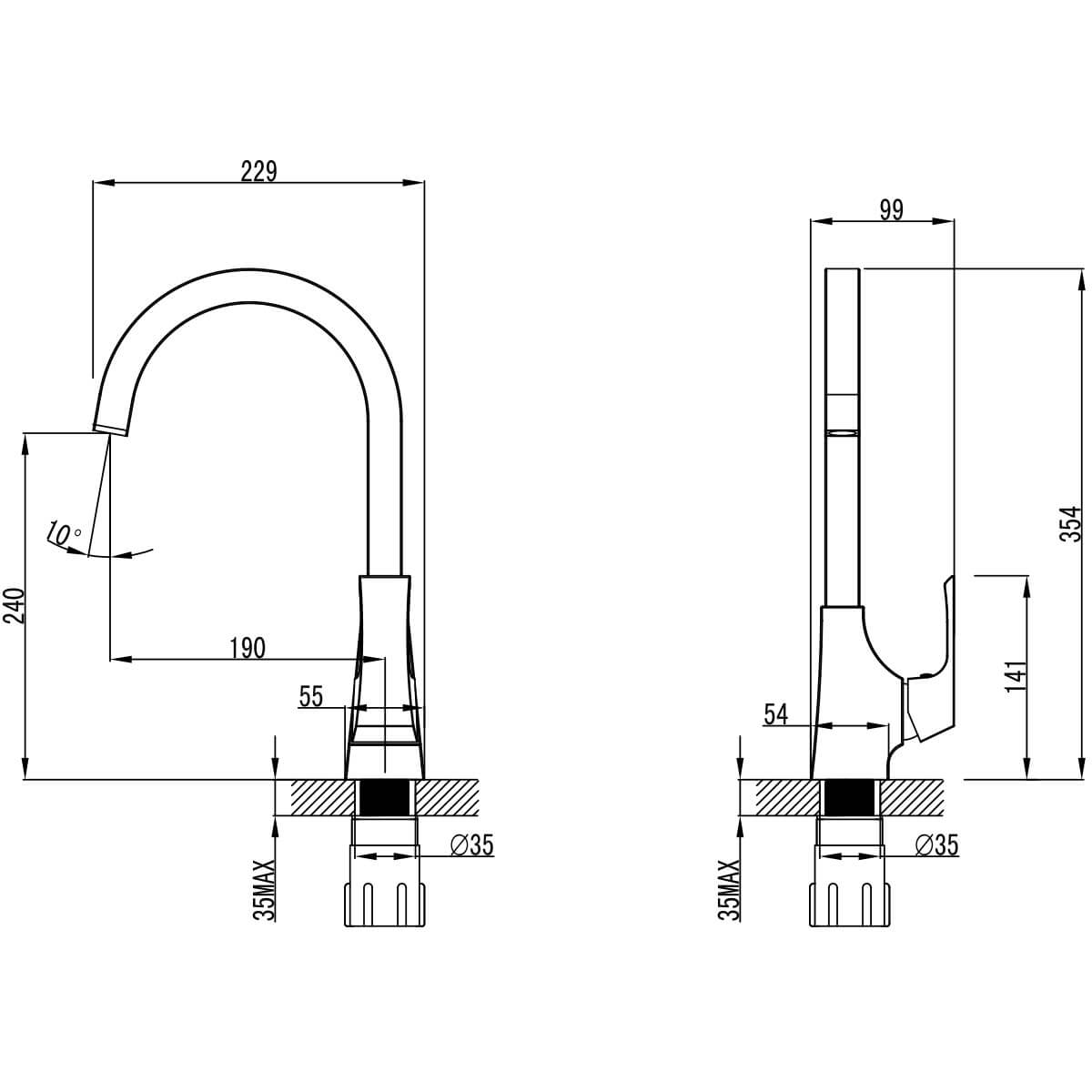 Кухненски кран Lemark LM4555C "Unit", Цвят стомана - eMAG.bg