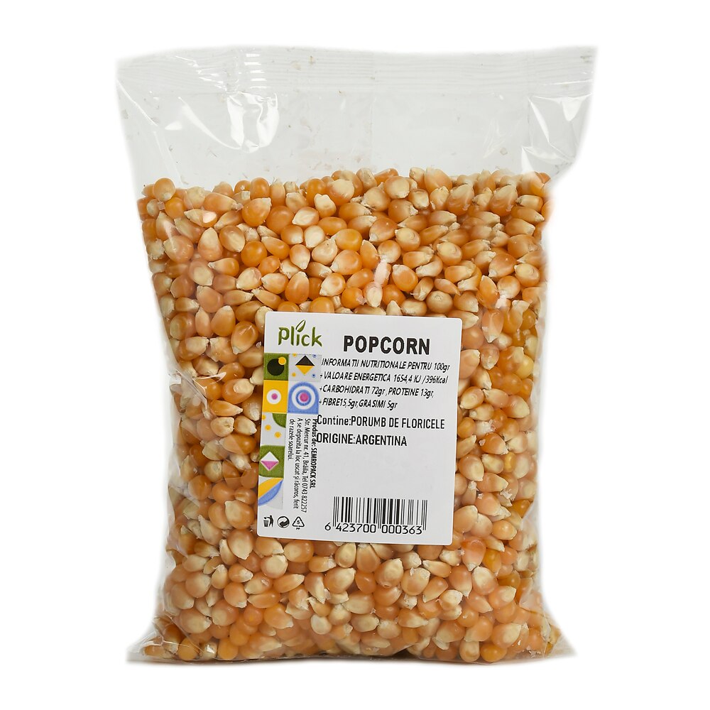 Porumb de floricele, Popcorn, Plick, 500g - eMAG.ro