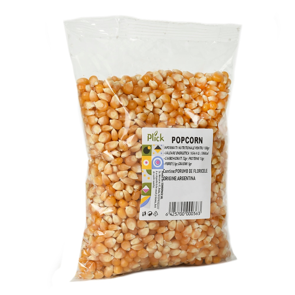 Porumb de floricele, Popcorn, Plick, 500g - eMAG.ro