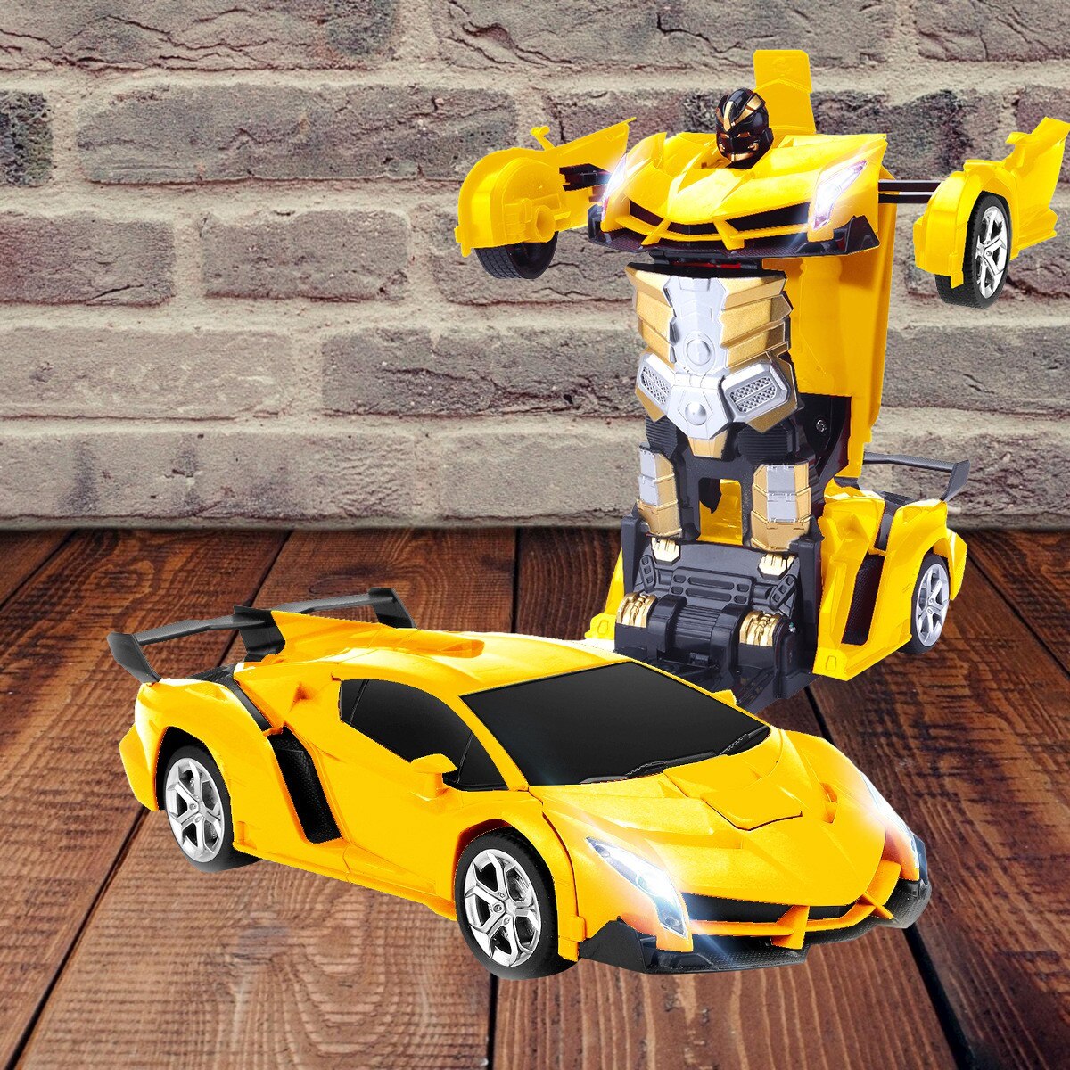 Transformers Robot Car 1:18, LED világítás, 360 kerekek, távirányító, 3 ...