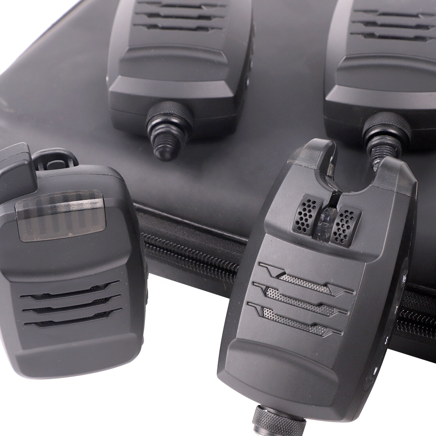 Set 4 senzori de pescuit PYRAMID®, statie inclusa, semnalizare in 6 ...