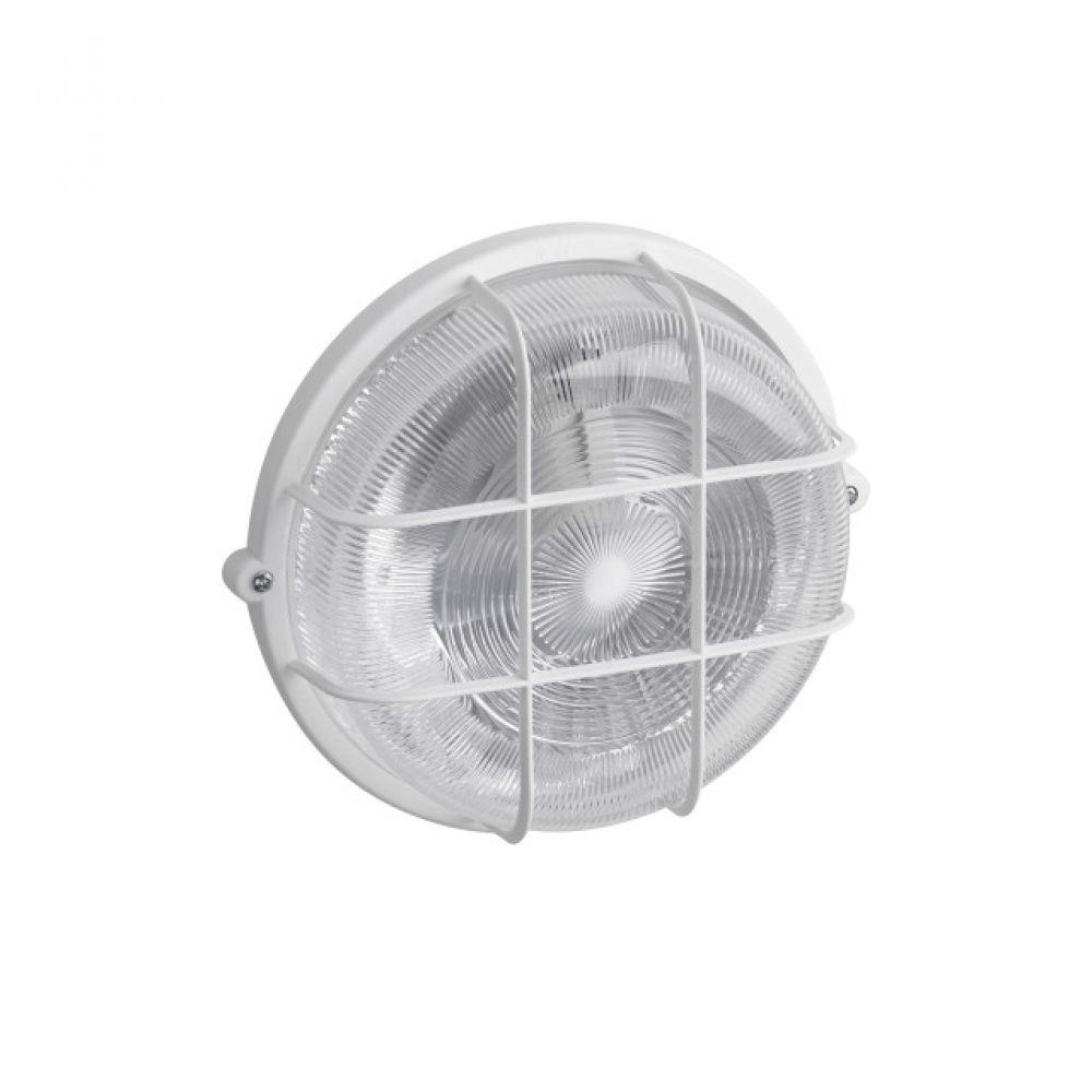 Aplica Rotunda Alba E27, 100W, cu Grilaj, Meister - eMAG.ro