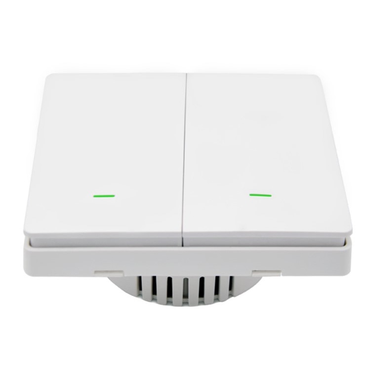 Intrerupator inteligent dublu, Wi-Fi, Fara nul, 1A, ABS, Alb - eMAG.ro
