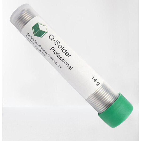 Cutie de lipit, AlumWeld, Staniu fara plumb cu flux de 1 mm, flacon 14 ...