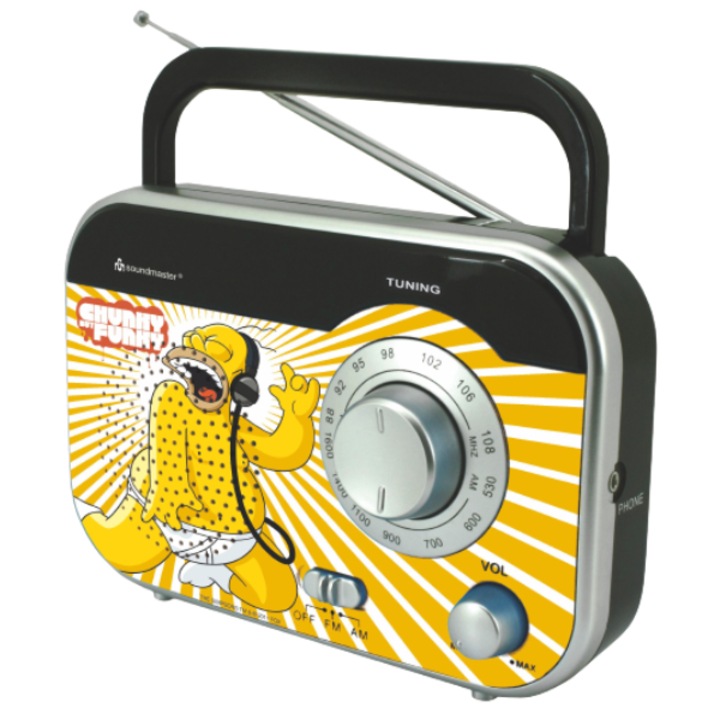 Radio portabil FM7MW, soundmaster, The Simpsons, Multicolor - eMAG.ro