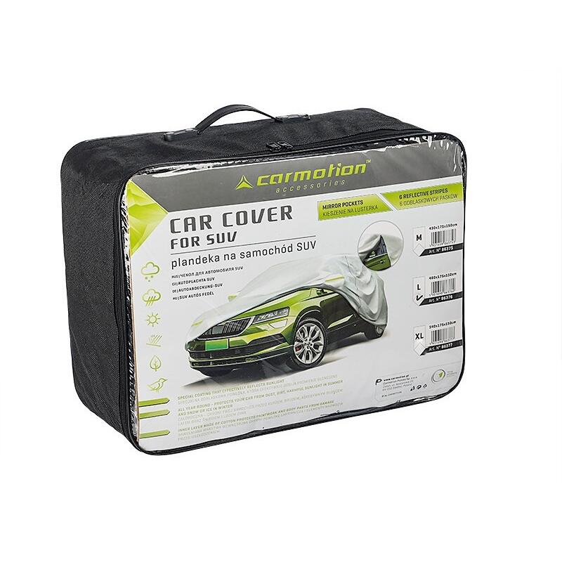 Husa auto exterioara, impermeabila, 3 straturi, cu buzunare oglinzi ...