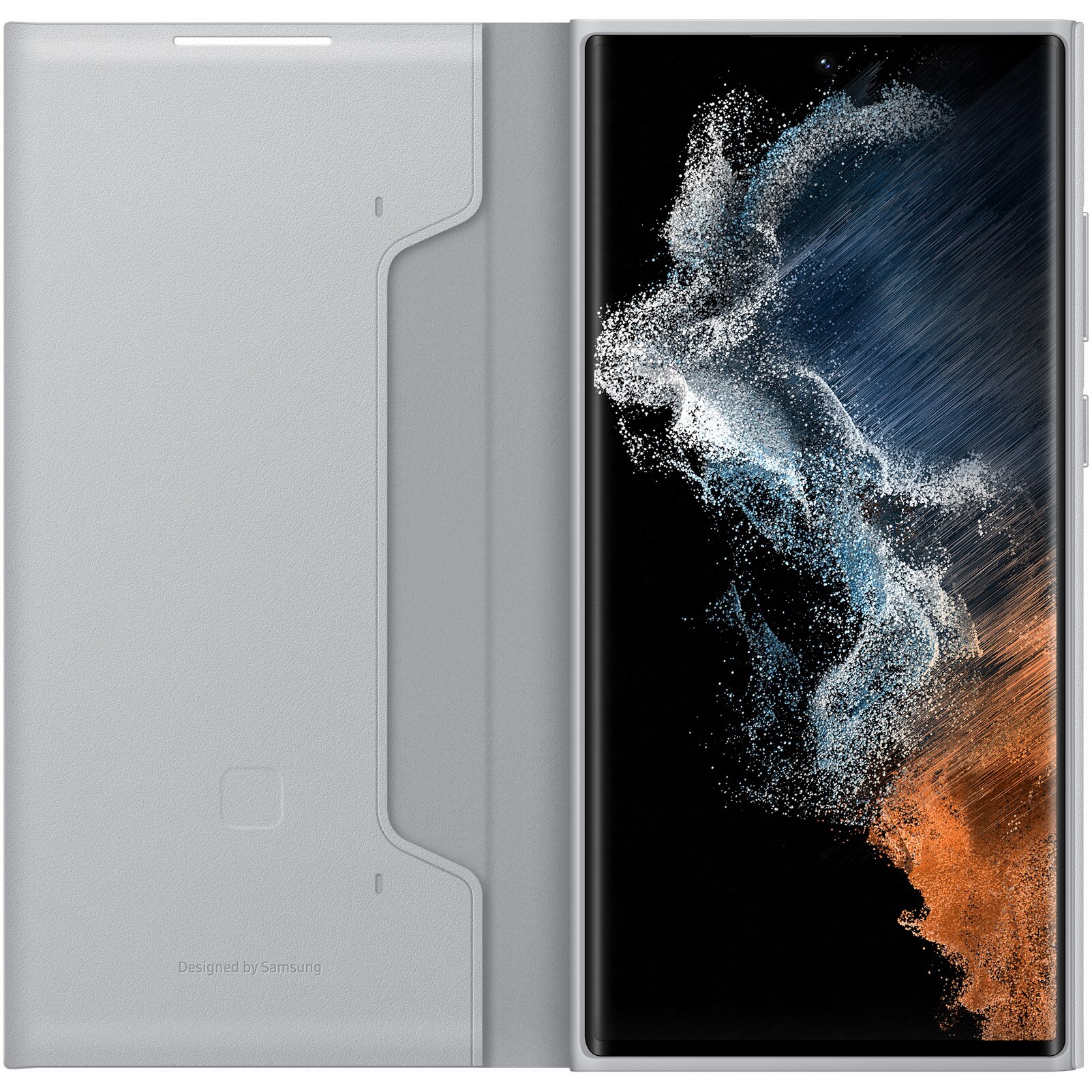 Калъф Samsung Smart LED View Cover за Galaxy S22 Ultra, Light Gray ...