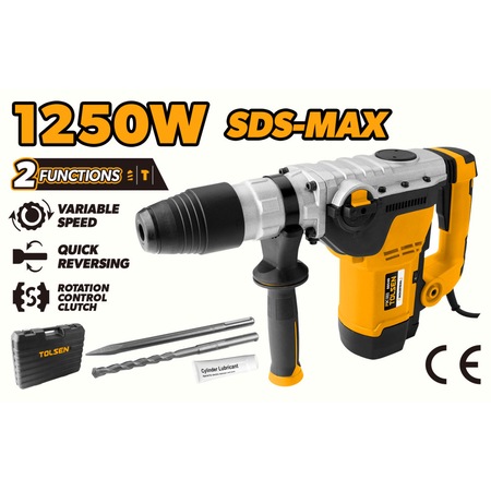 Ciocan Rotopercutor SDS MAX TOLSEN 1250W FX Force Xpress, 2-9J, 150 ...